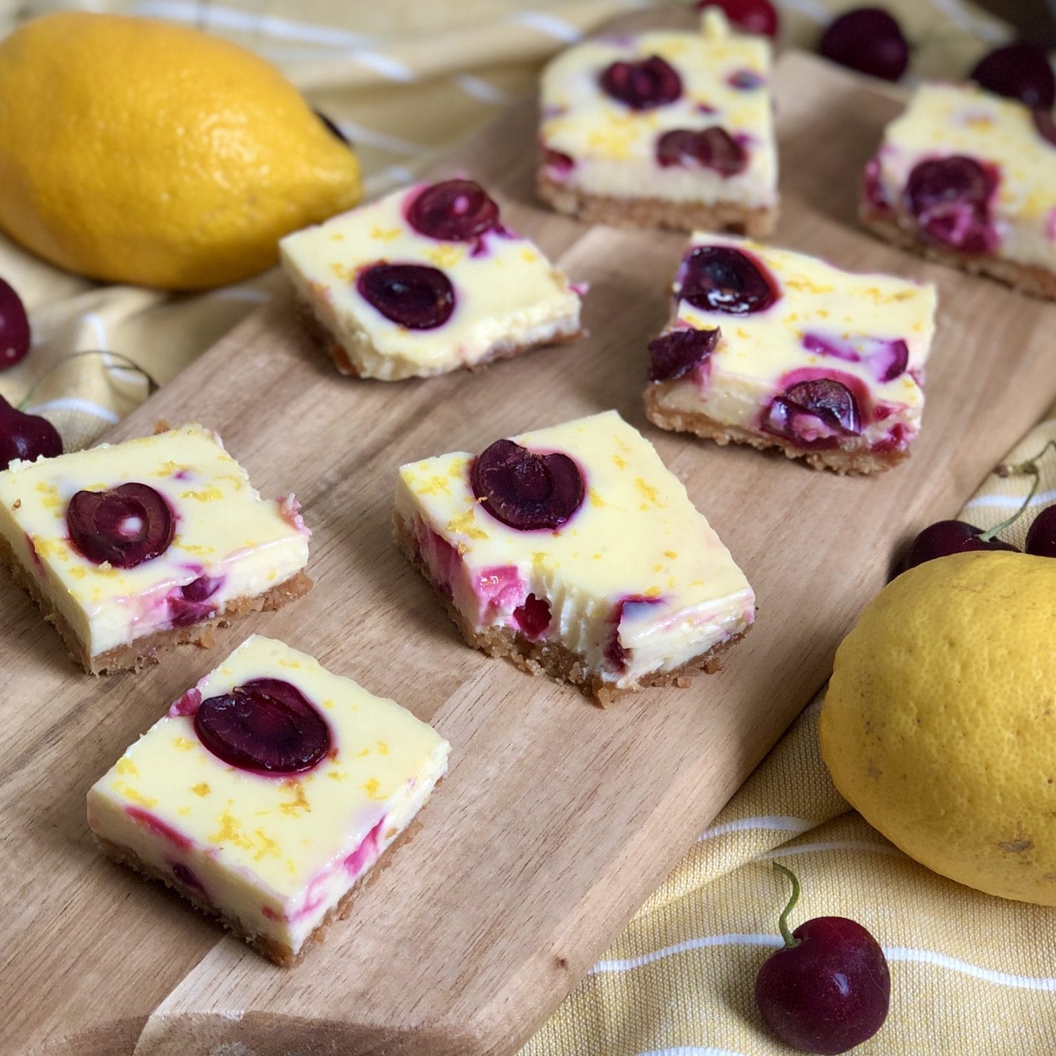 Cherry Lemon Bars - Food By The Gram