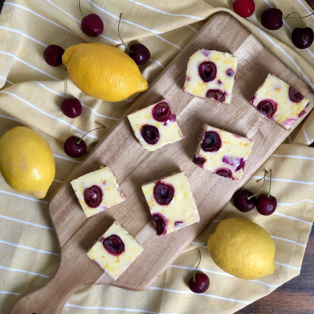 Cherry Lemon Bars - Food By The Gram