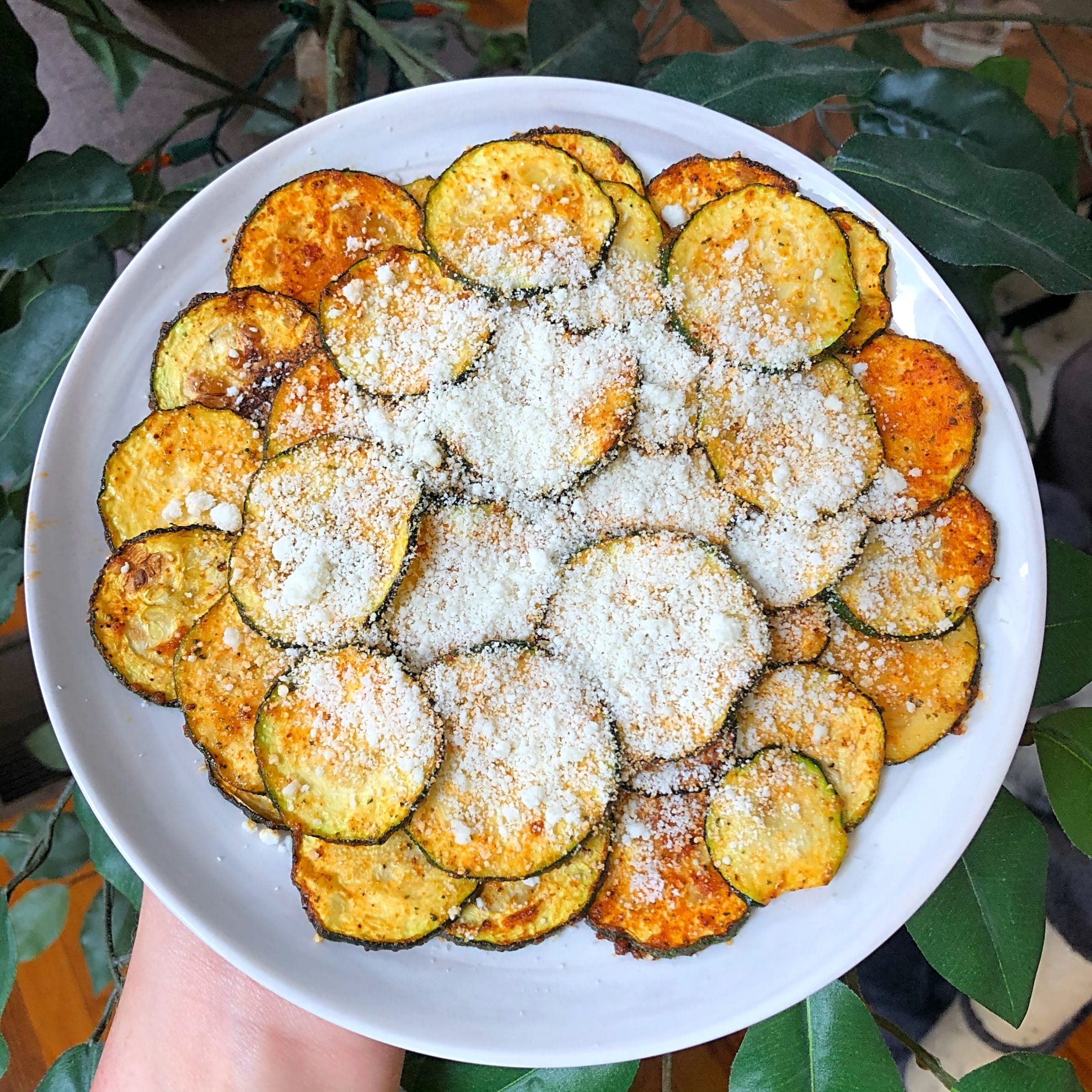 Air Fryer Elote Zucchini Chips - Food By The Gram