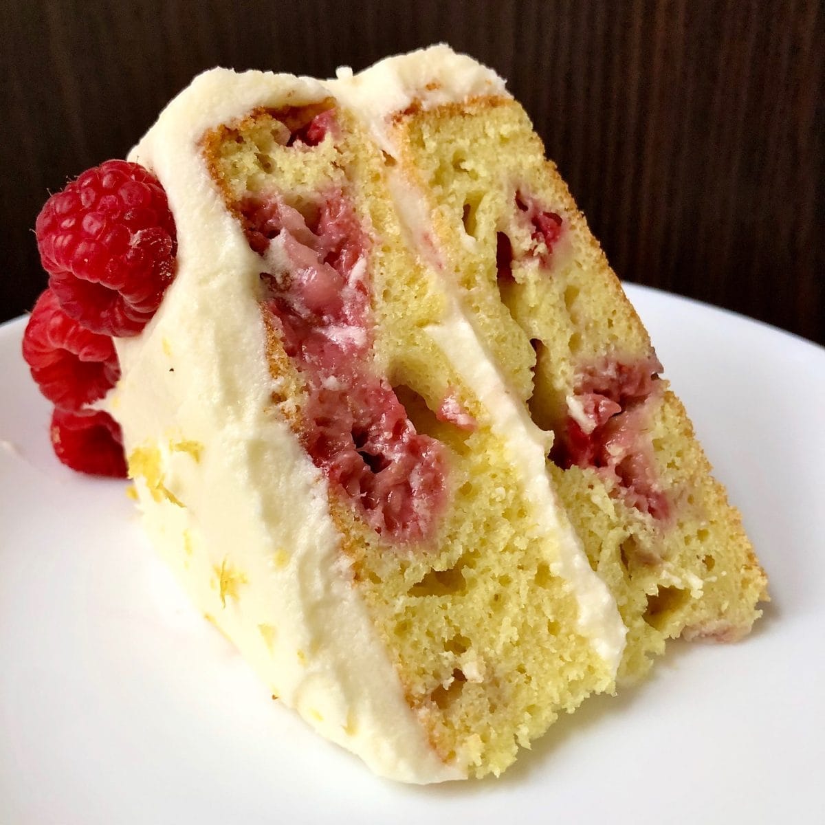 Lemon Raspberry Cake - Food By The Gram