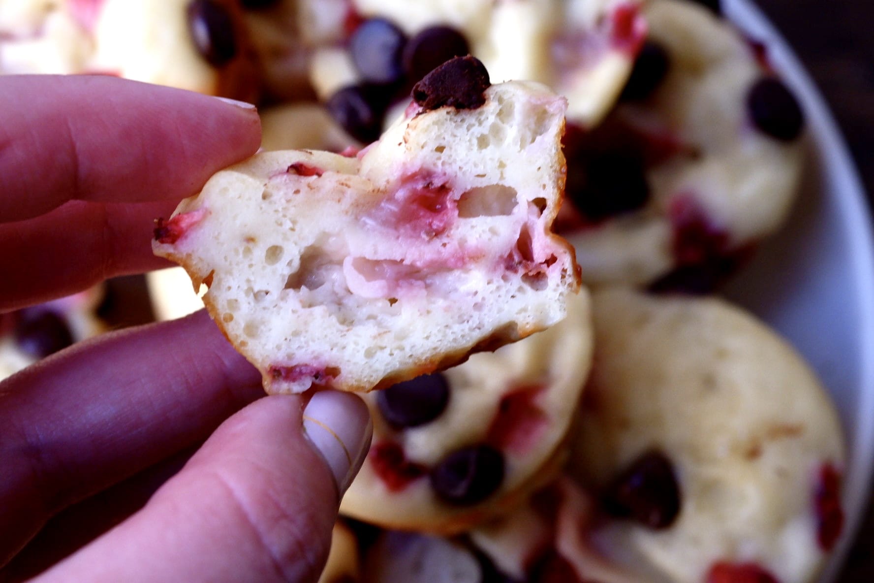 Chocolate Strawberry Pancake Poppers - Food By The Gram