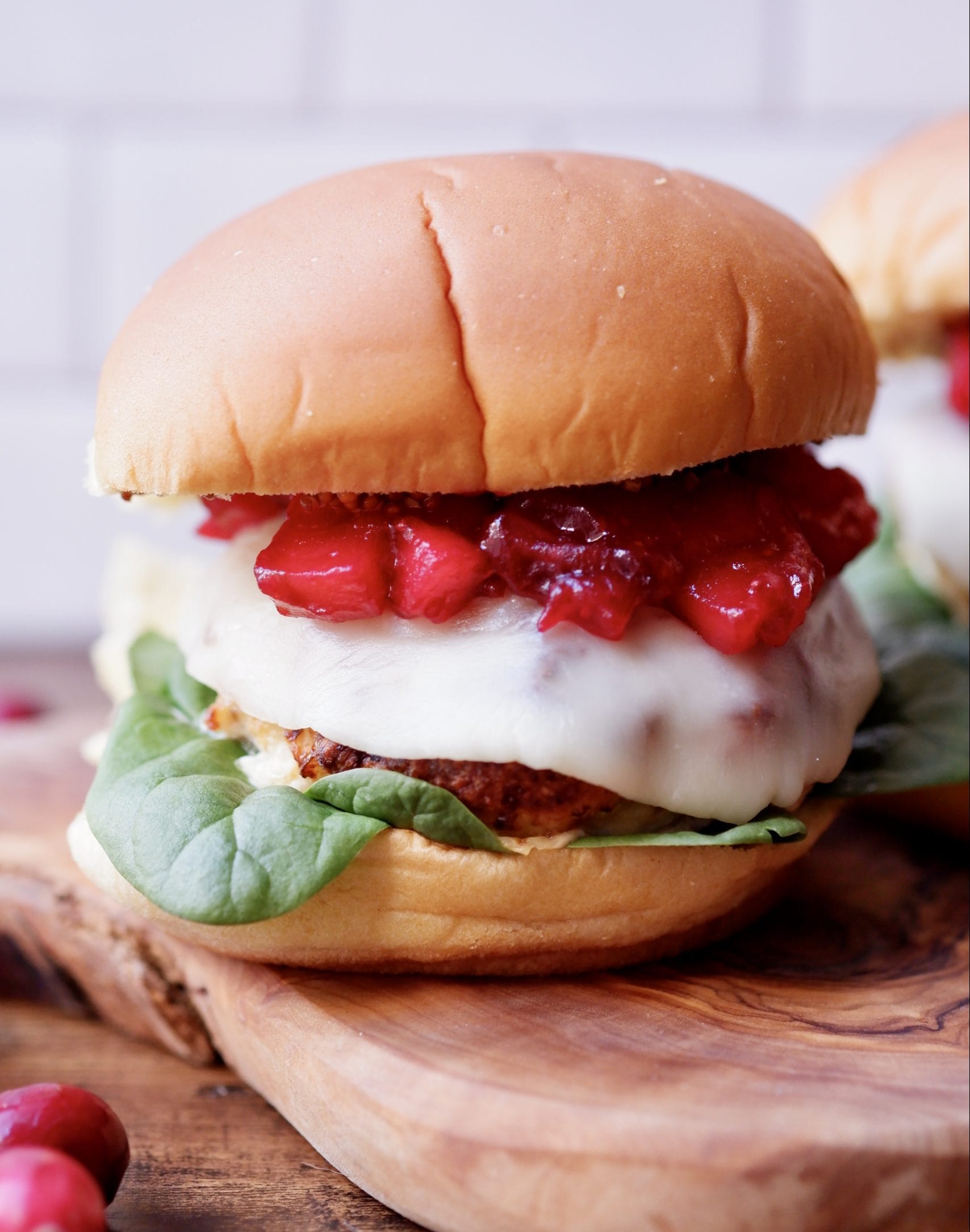 Cranberry Apple Chicken Burgers - Food By The Gram