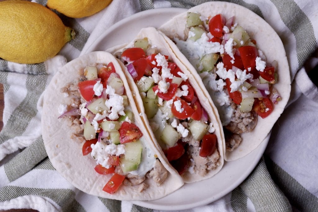 Greek Chicken Tacos - Food By The Gram