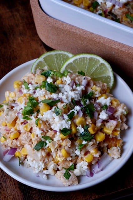 Elote Chicken & Rice Bake - Food By The Gram