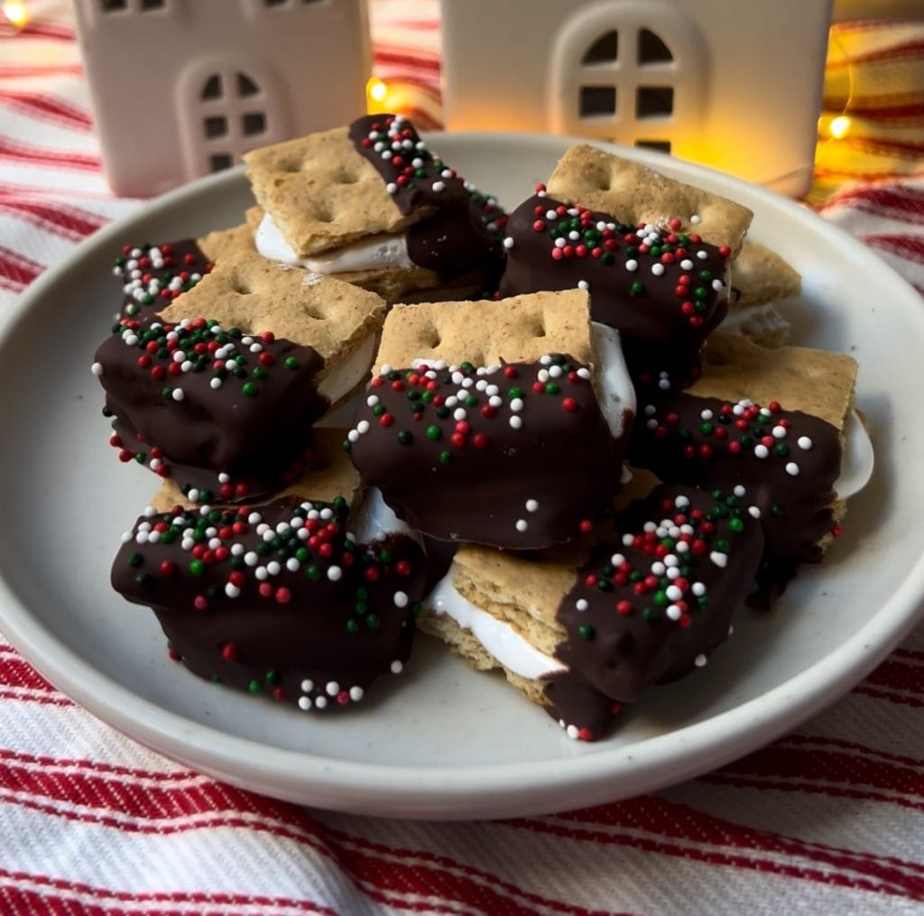 4-Ingredient S’mores Bites (No-Bake Mini S’mores) - Food By The Gram
